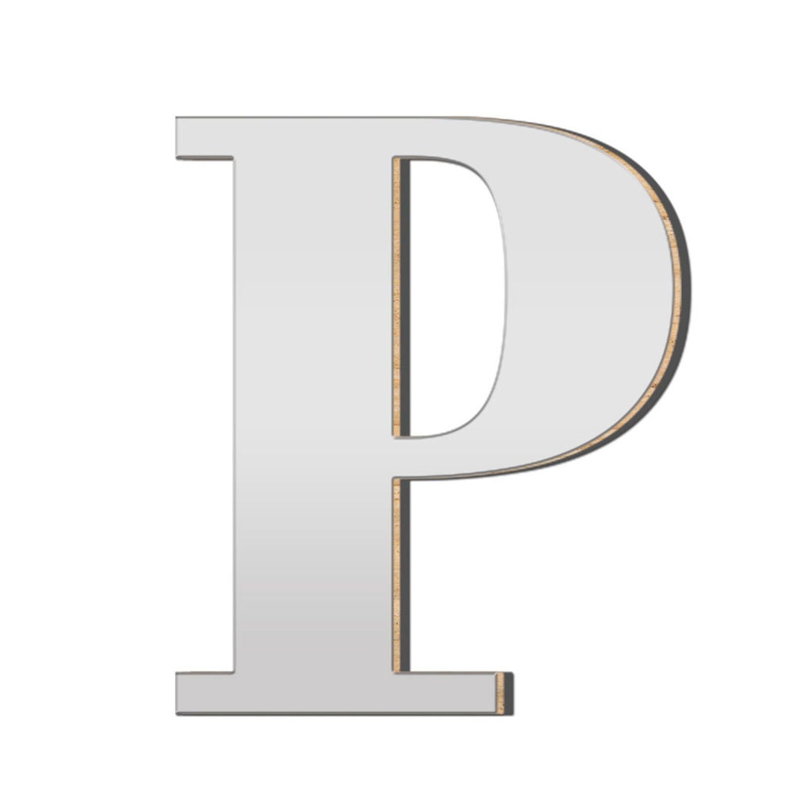 Gold Mirror Letter A Wall Sticker - 3D Acrylic Alphabet Decal for Home ...