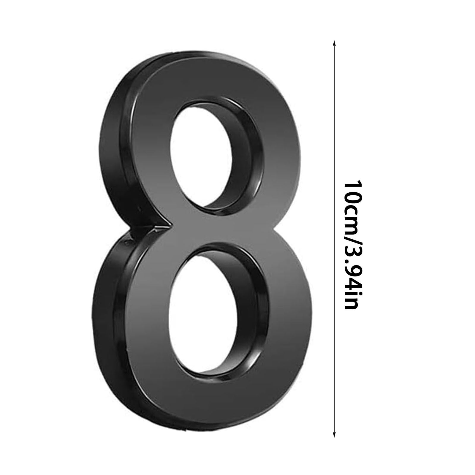 Gold Modern House Numbers Mailbox Numbers 0-9, Self-Adhesive Metal ...