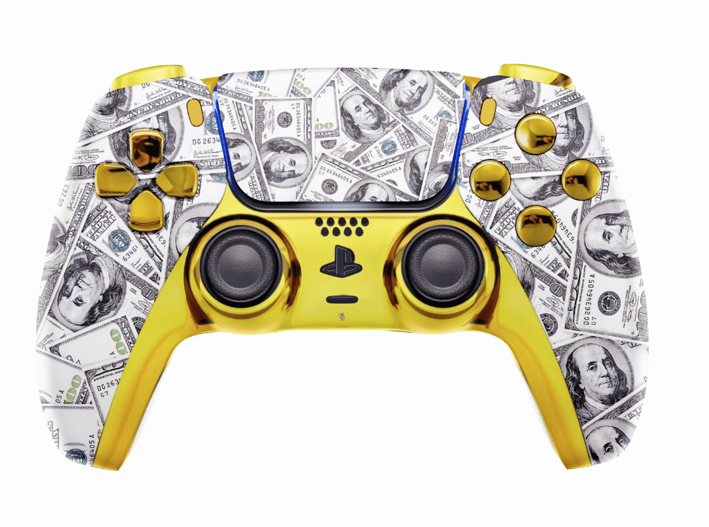 Modded Zone Gold Money Custom Wireless PRO Controller for PS5 - Unique ...