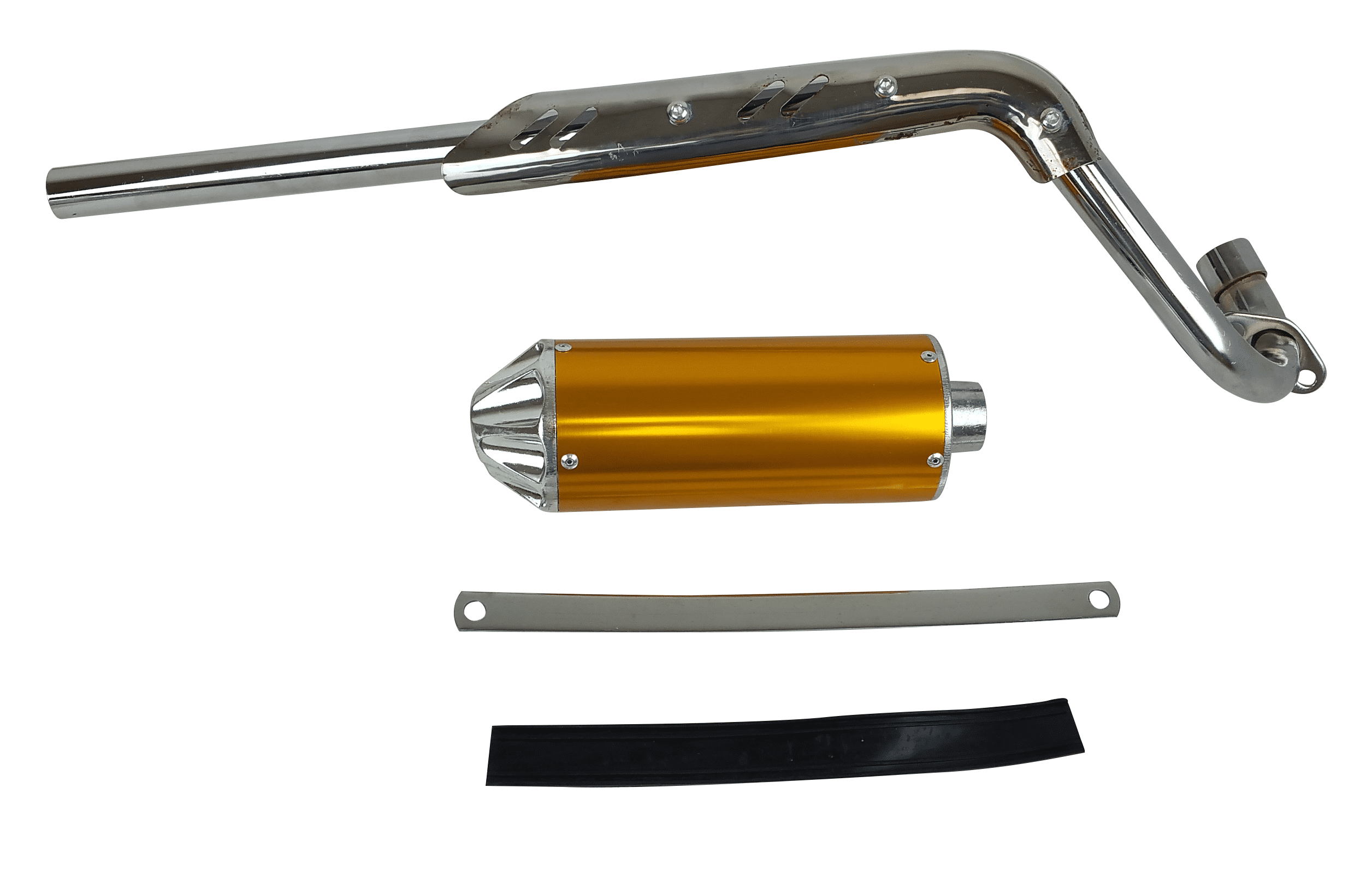 Gold Muffler Exhaust Pipe Honda Apollo Dirt Bike 50 110 125cc Honda ...