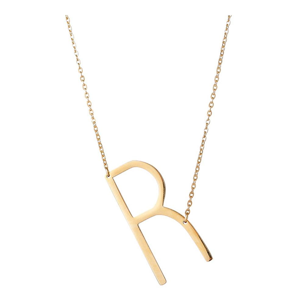Gold Multi Layer Initial 26 Letters ABCD Necklace Gift/ Sales T8Y1 ...