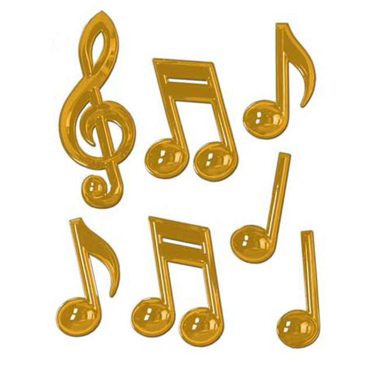 Gold Music Notes-7 Per Unit - Walmart.com