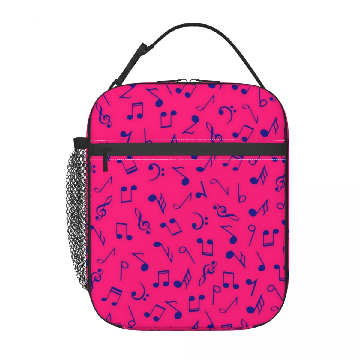 Gold Music Notes Lunch Bag Festive Christmas Picnic Lunch Box For ...