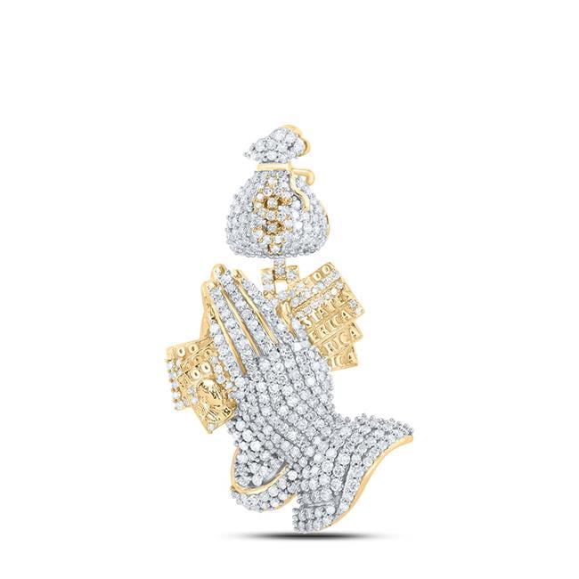 Gold N Diamonds 175964 2 CTW Diamond NK Praying Hands Holding Money ...