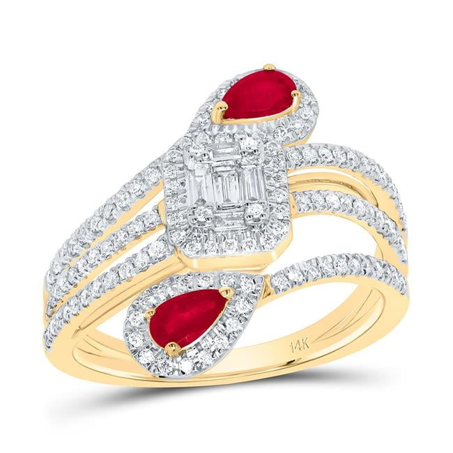 Gold N Diamonds 184243 0.5 CTW 14K Yellow Gold Diamond ANA M 0.5 CTW ...