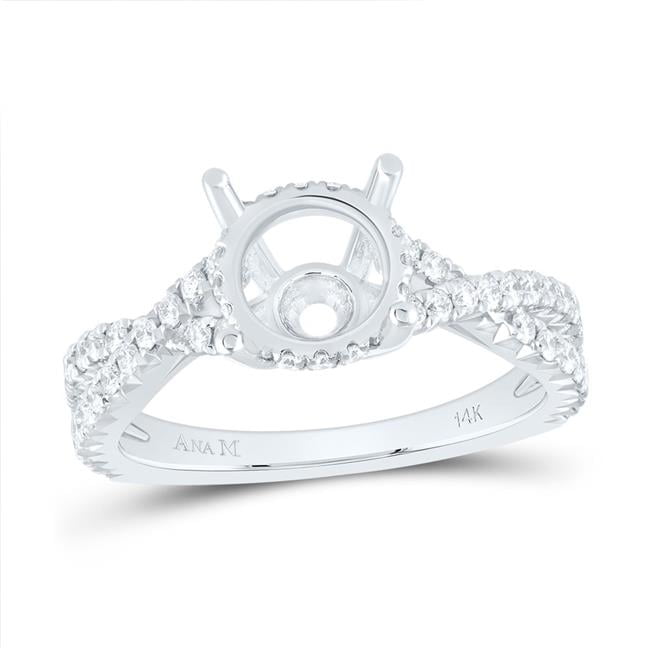 Gold N Diamonds 189296 0.62 CTW Diamond ANA M 2 Cut CRD Semi-Mount No ...