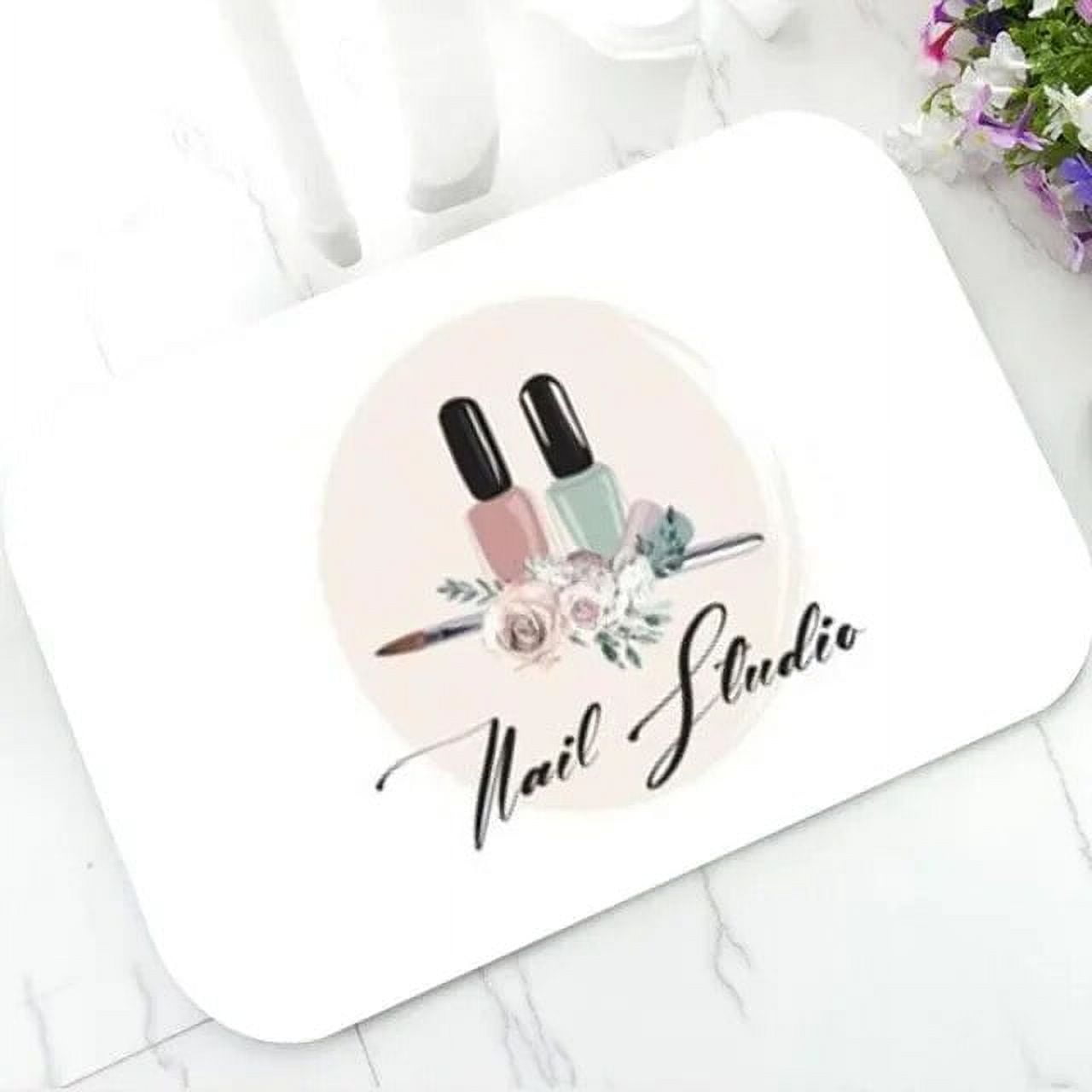 Gold Nail Salon Makeup Entrance Doormat Home Decoration Beauty Nails ...