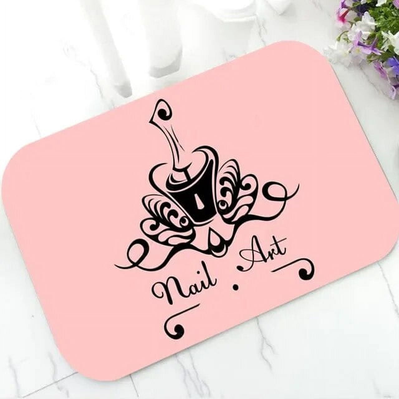 Gold Nail Salon Makeup Entrance Doormat Home Decoration Beauty Nails ...