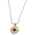 Gold Necklace for Women Dainty 18K Gold Plated Evil Eye Gold Cross ...