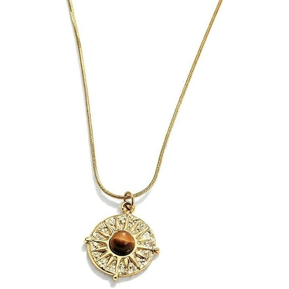 Gold Necklace for Women Dainty 18K Gold Plated Evil Eye Gold Cross ...
