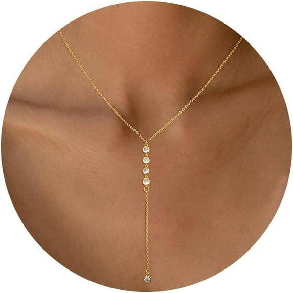 Gold Necklaces for Women Trendy, Dainty Gold Bow Necklace 14k Gold ...