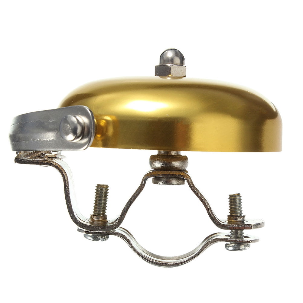 (Gold) New Cycle Push Ride Bike Loud Sound One Touch Bell Retro Bicycle ...