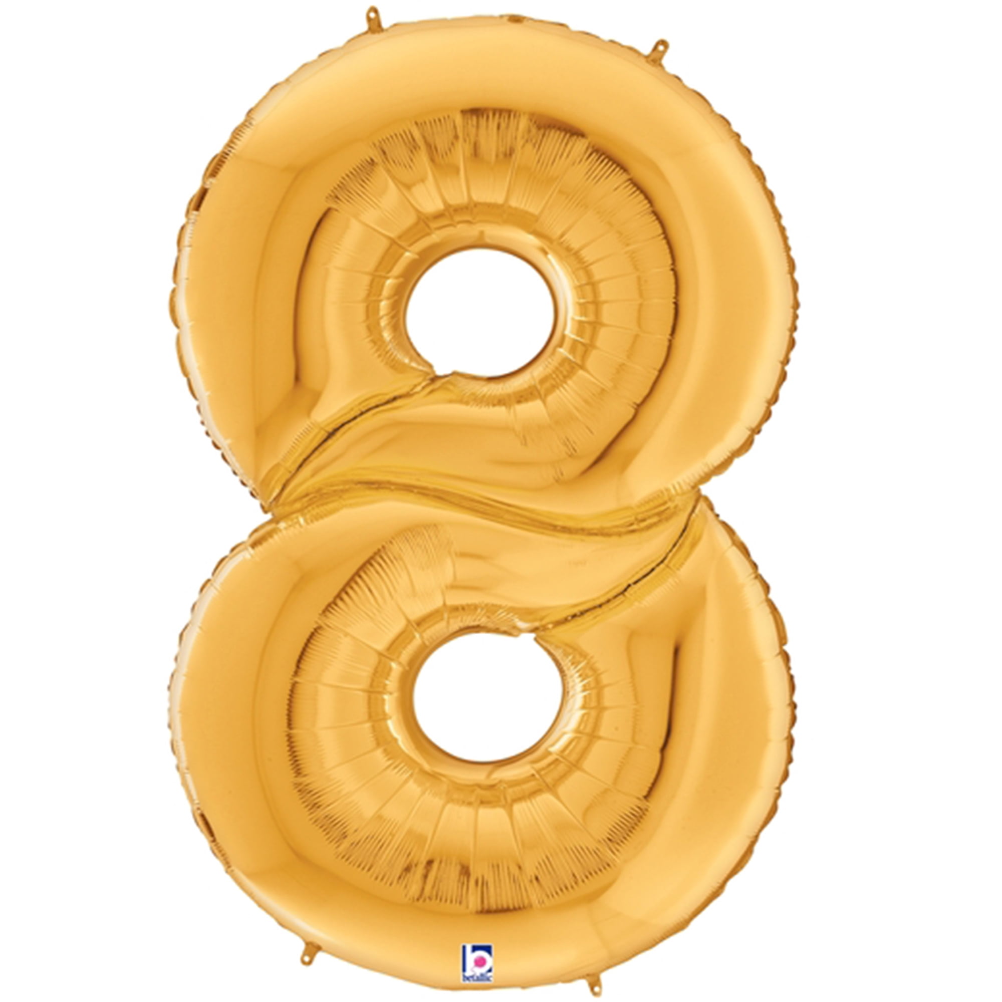 Gold Number 8 Gigaloon Giant Balloon 4 Ft Tall - Walmart.com