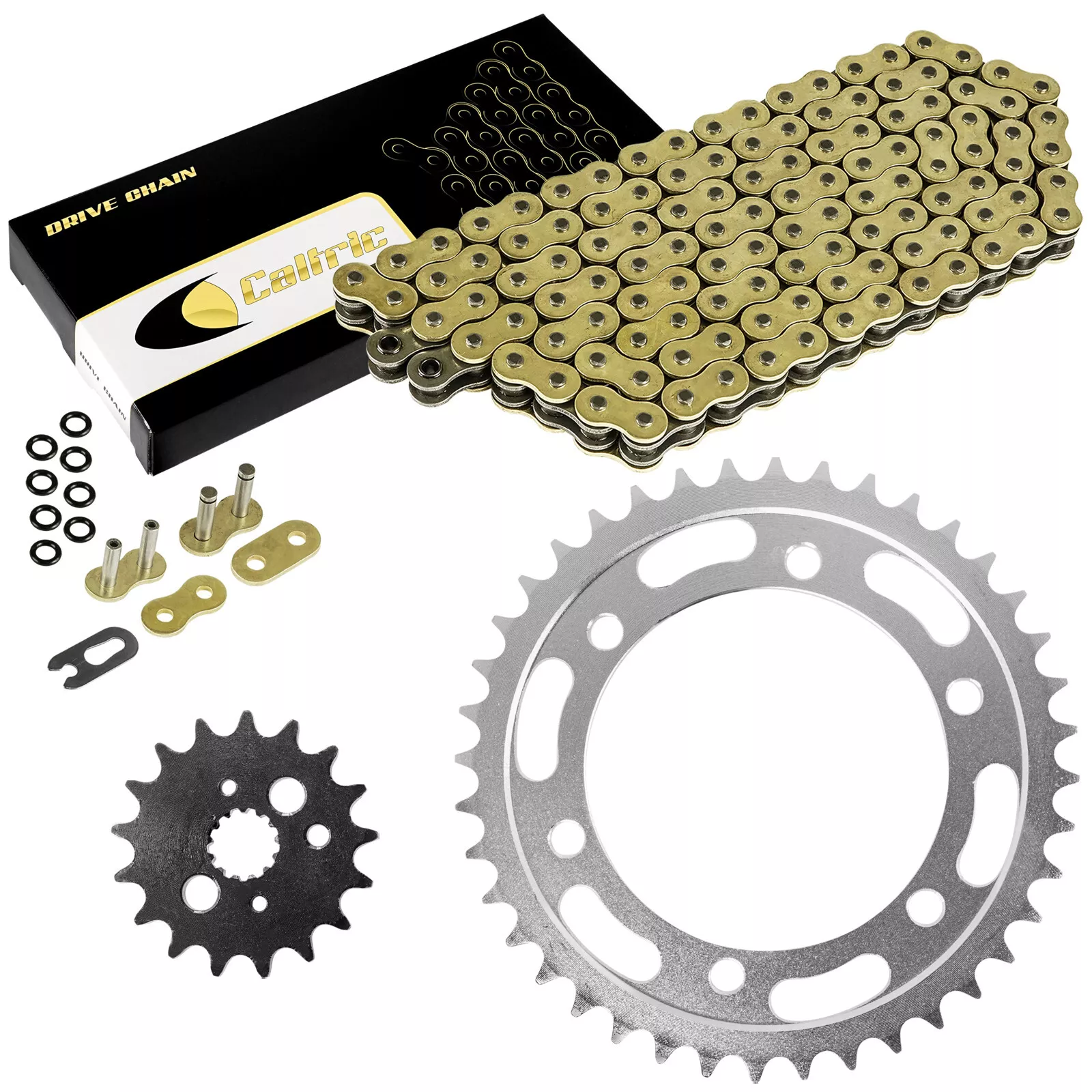 Gold O-Ring Drive Chain & Sprockets for Kawasaki VN800 Vulcan 800 ...