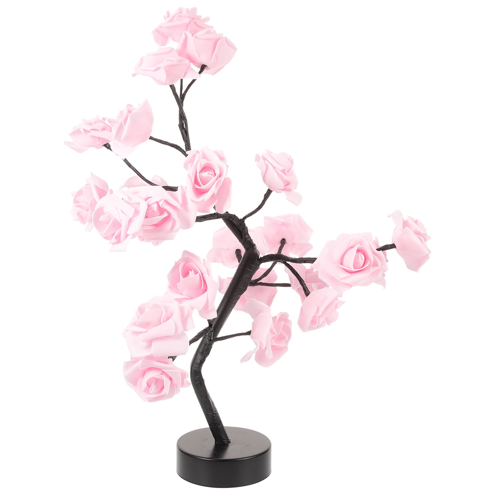 TABLZONE LED Rose Tree Lamp Pink Flower Light with Romantic Warm Glow ...