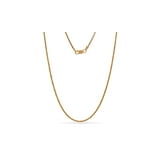 Gold Over Sterling Silver Twisted ROC Chain Necklace 24 Inch - Walmart.com