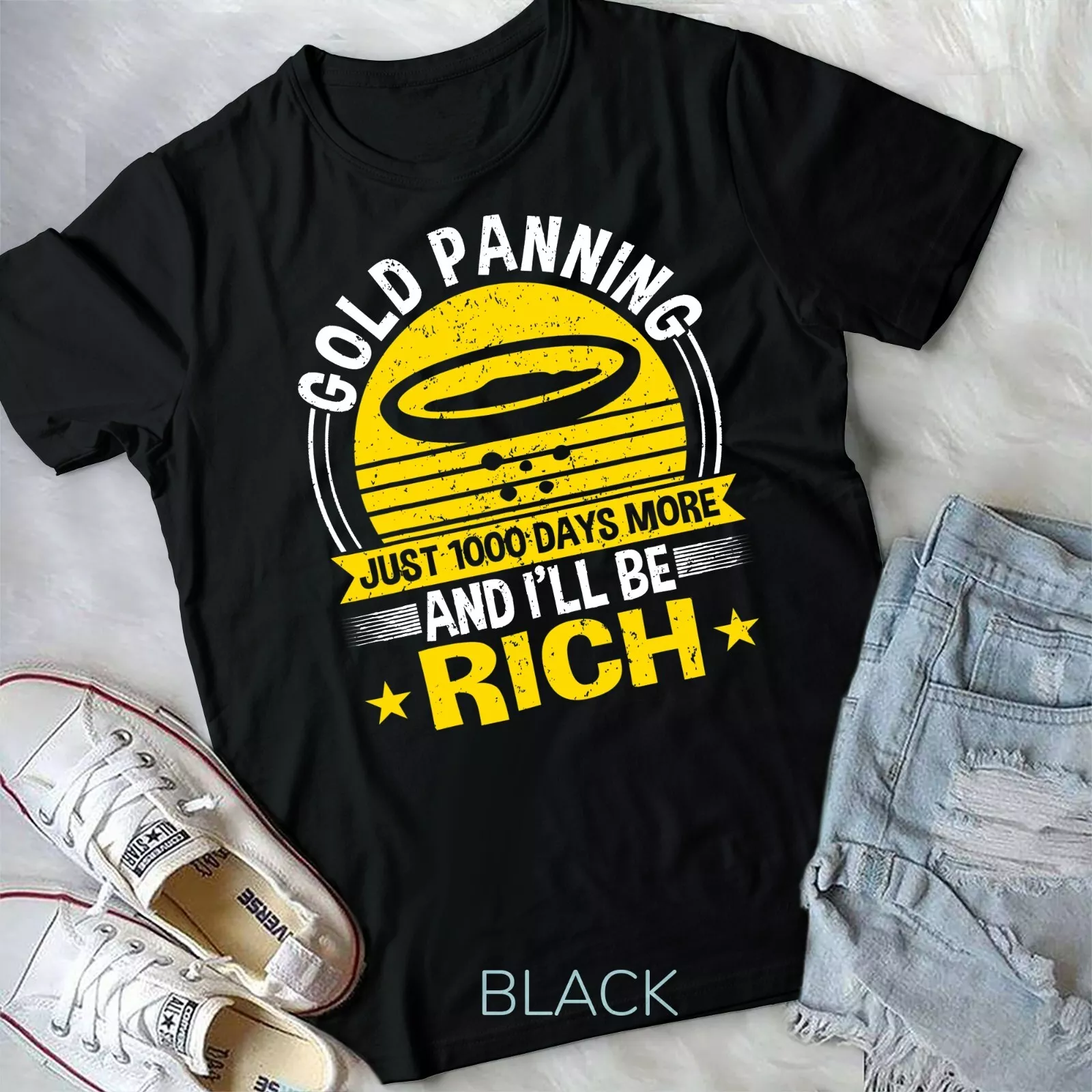 Gold Panning, Prospector & Miner, and Gold Digging, Gold Panner Unisex ...