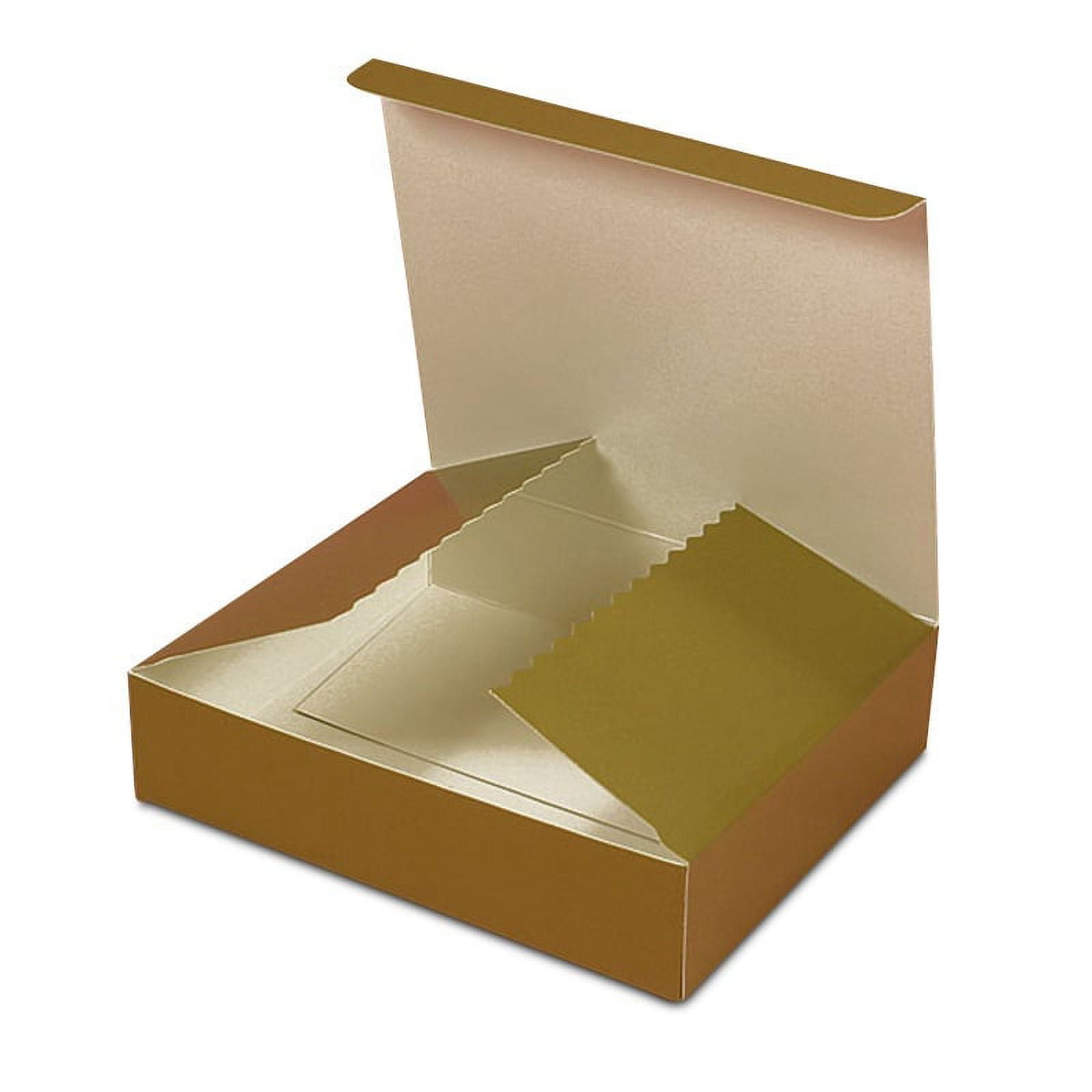 Gold Paper Candy Boxes | Quantity: 100 | Width: 5 3/8" by Paper Mart ...