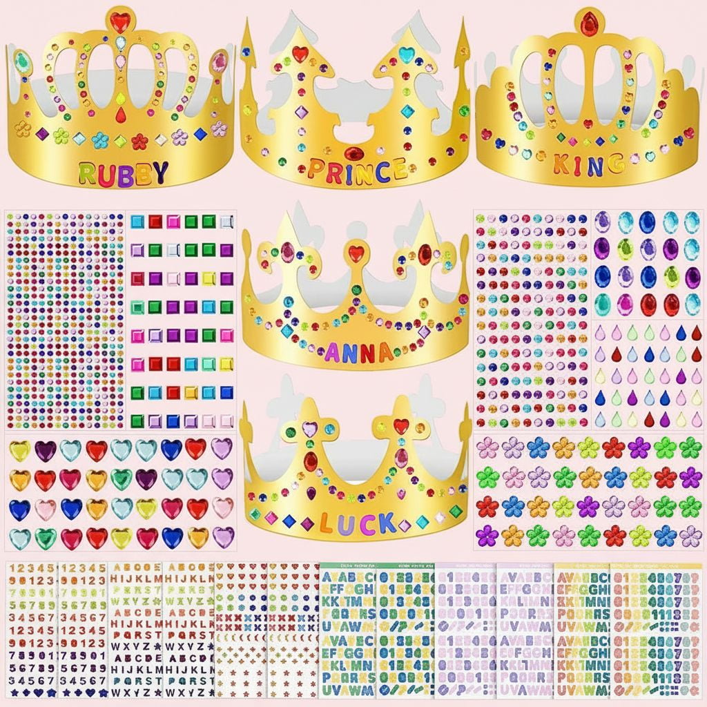 Gold Paper Crowns, Diy Birthday King Crowns Craft to Decorate, Paper ...