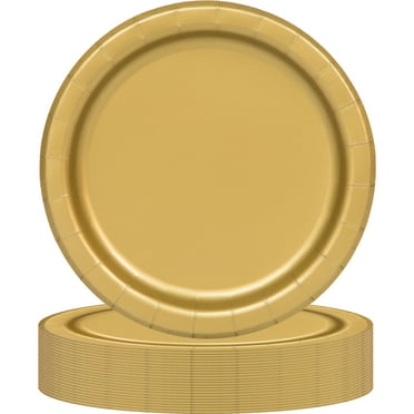 Efavormart 25 Pack | 10" Gold / White Vintage Porcelain Style Dessert ...