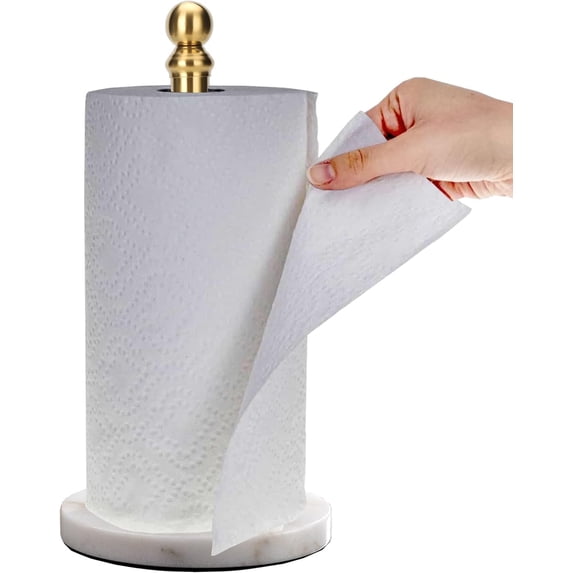 Gold Paper Towel Holder Countertop, Standing Paper Towel Roll Holder ...