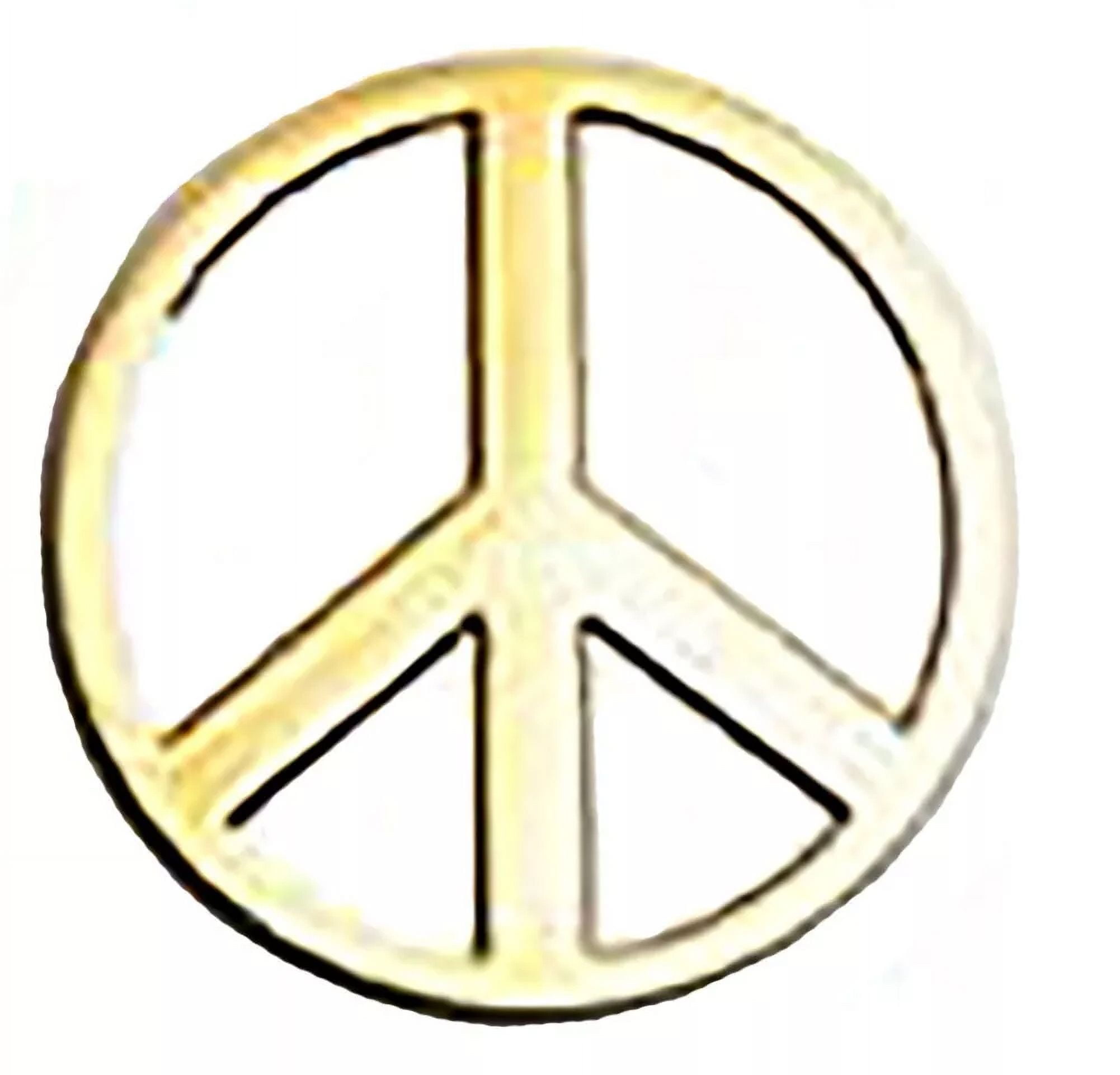 Gold Peace Sign Bike Motorcycle Hat Cap Lapel Pin HP4996G - Walmart.com