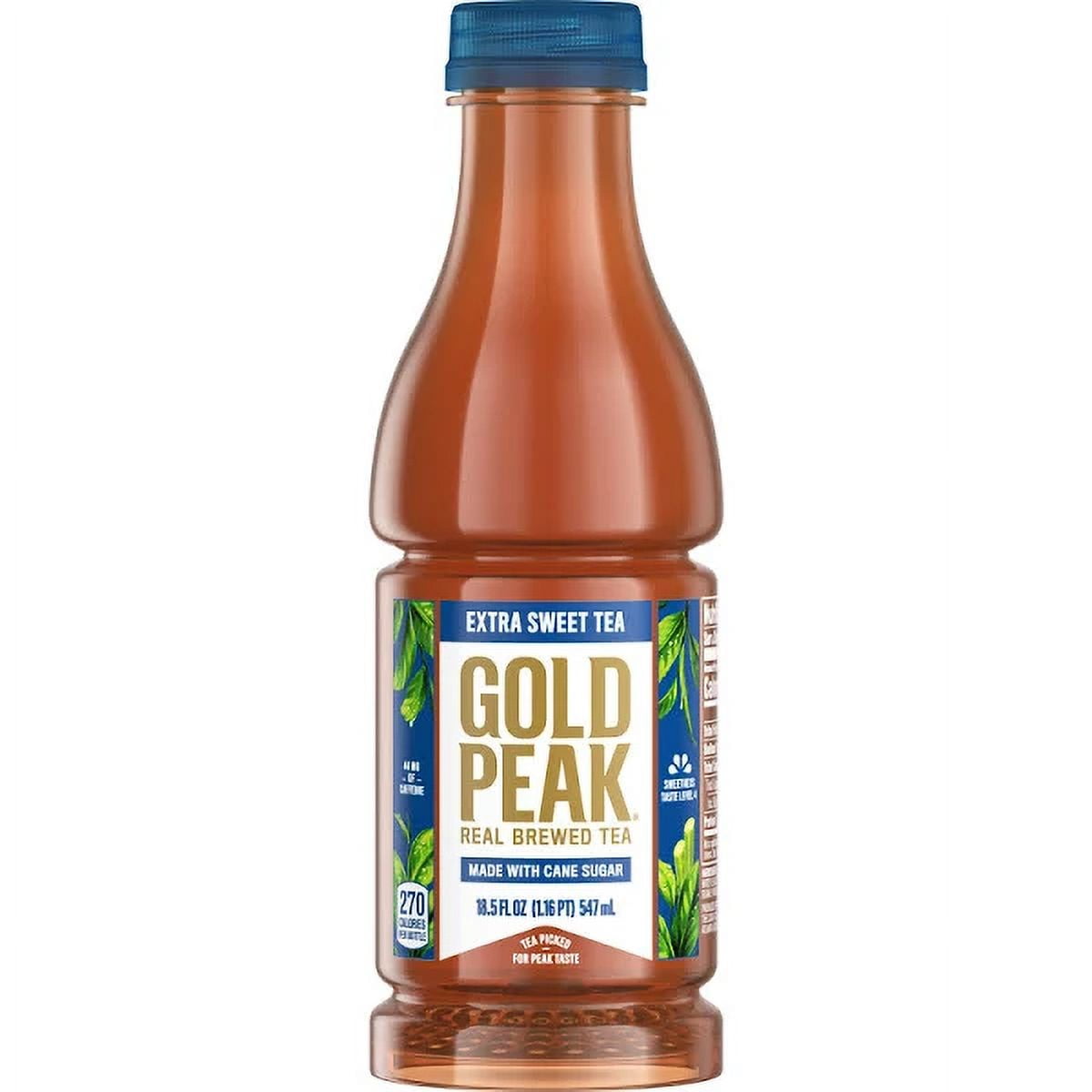 Gold Peak Extra Sweet Tea, 18.5 Oz Bottle - 12 Pack - Walmart.com