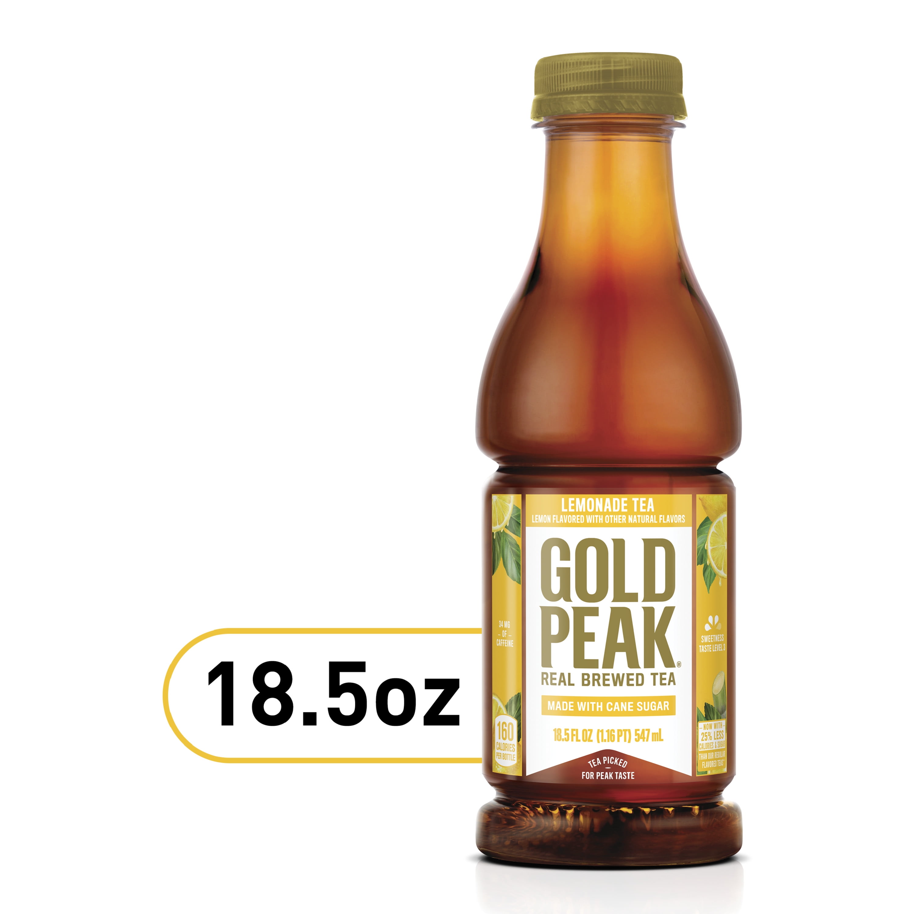 Gold Peak Lemonade Flavored Iced Tea Drink, 18.5 fl oz - Walmart.com