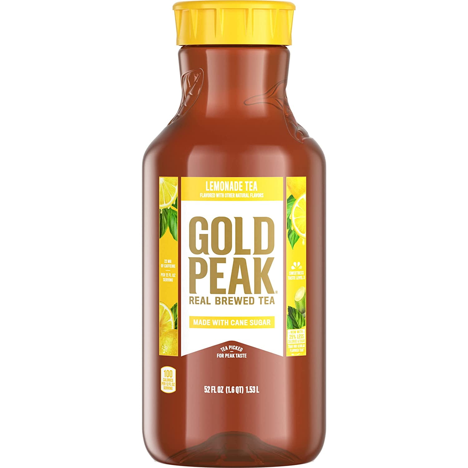 Gold Peak Lemonade Flavored Iced Tea Drink, 52 fl oz - Walmart.com