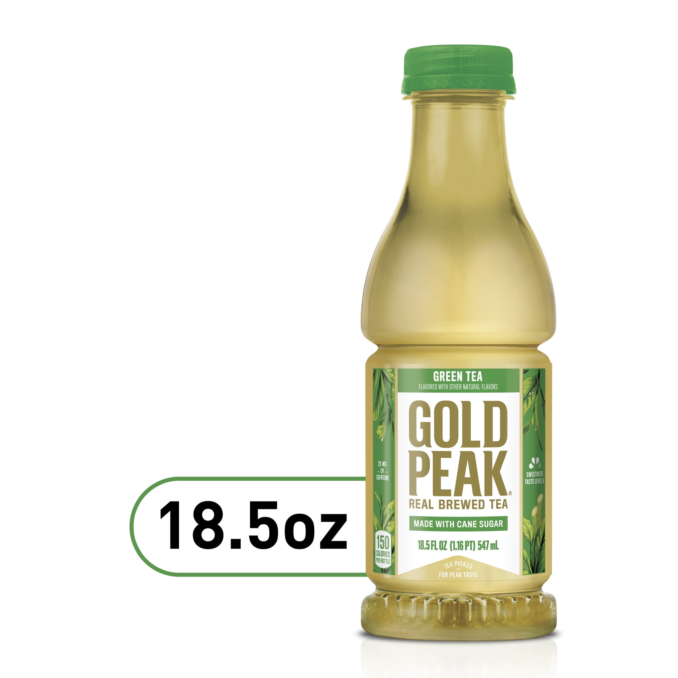 Gold Peak Sweetened Real Brewed Green Iced Tea, 18.5 fl oz Bottle ...