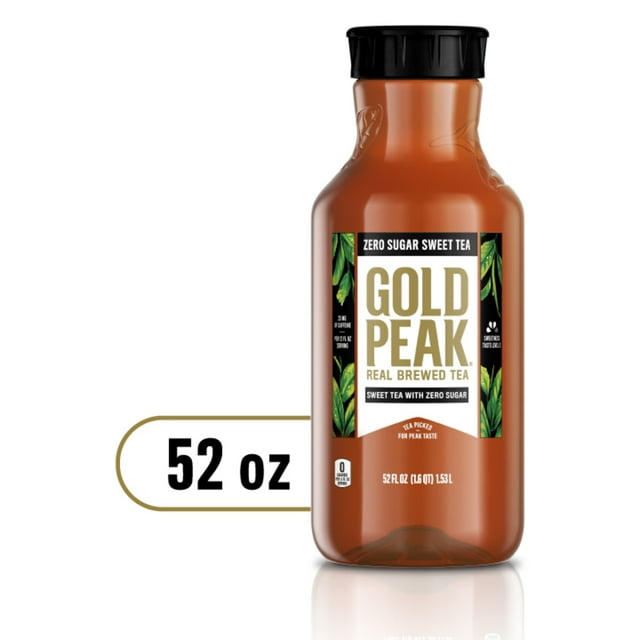 Gold Peak Unsweetened Real Brewed Tea, Zero Sugar, Diet Iced Tea Drink ...