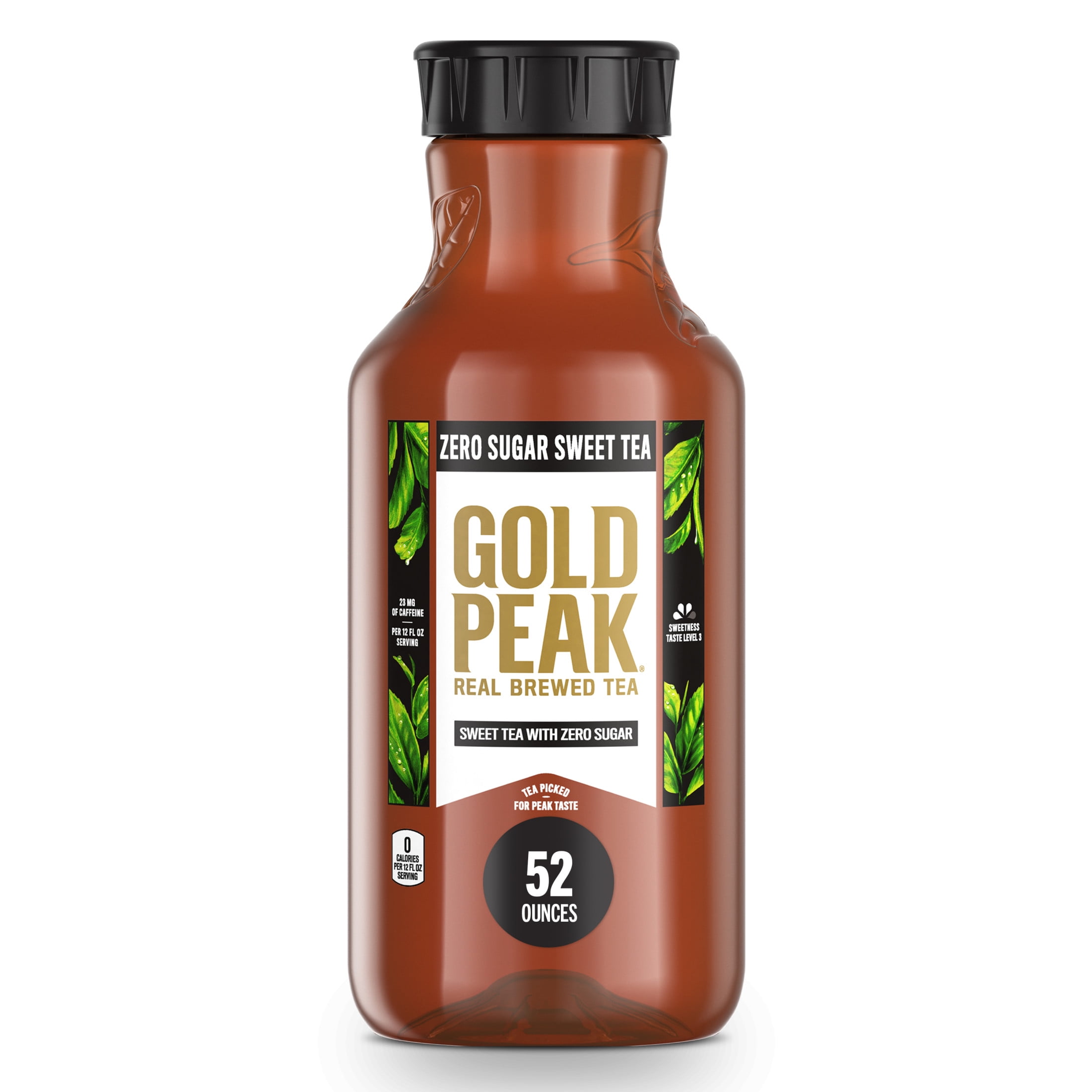 Gold Peak, Iced Tea, 52 fl oz, Sweet Tea Bottle, Zero Sugar - Walmart.com