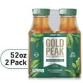 Gold Peak Sweetened Black Iced Tea Drink, 52 fl oz, 2 Pack - Walmart.com