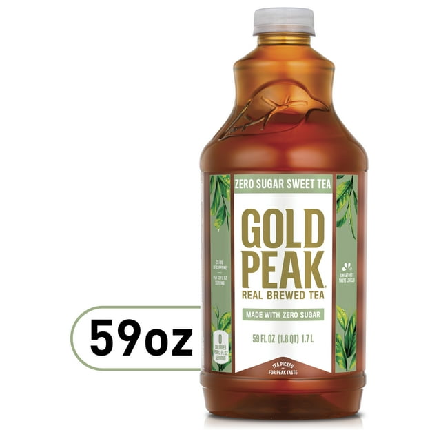 Gold Peak Bottled Zero Sugar Sweet Tea Drink, 59 fl oz - Walmart.com