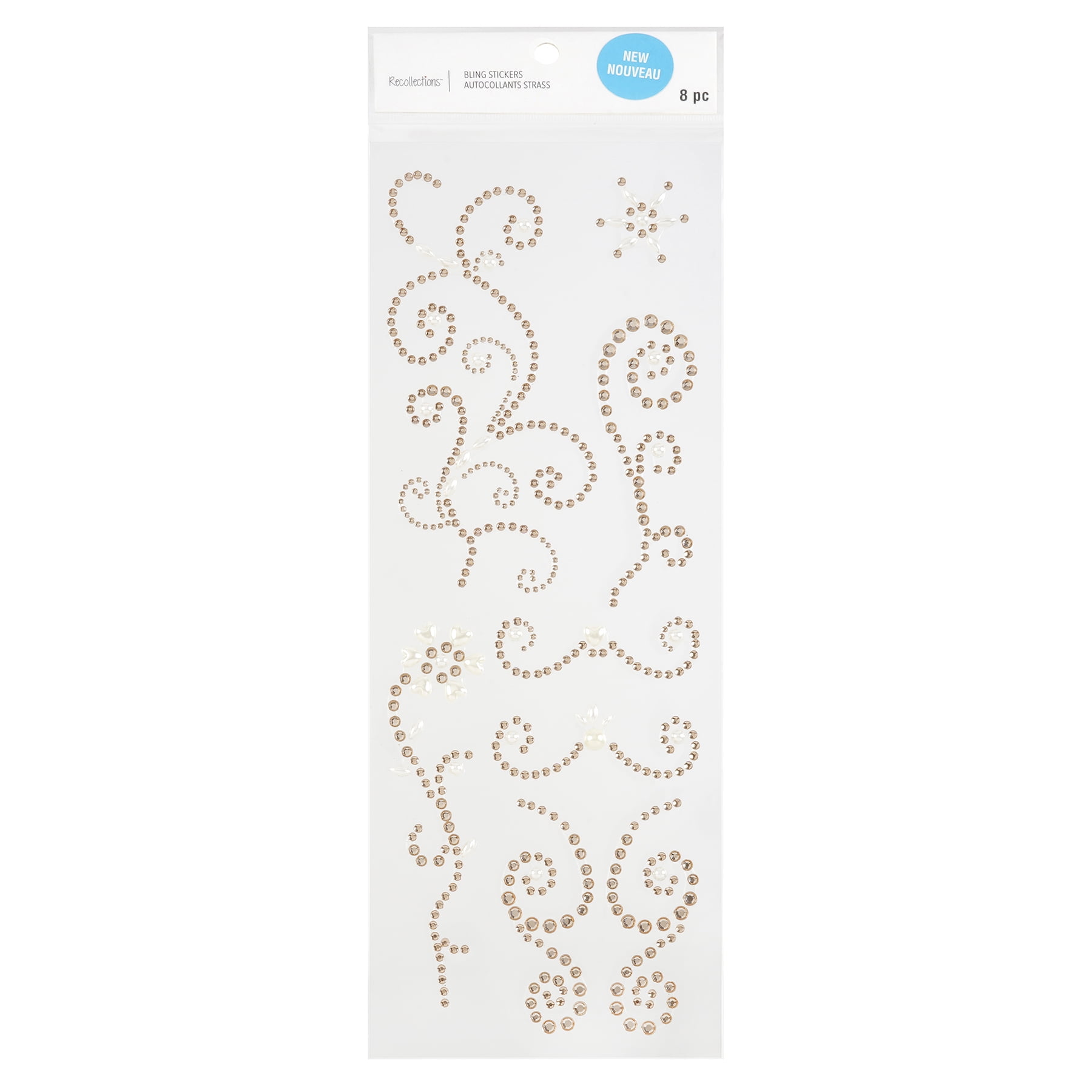 Gold Pearl Border Bling Stickers by Recollections™ - Walmart.com