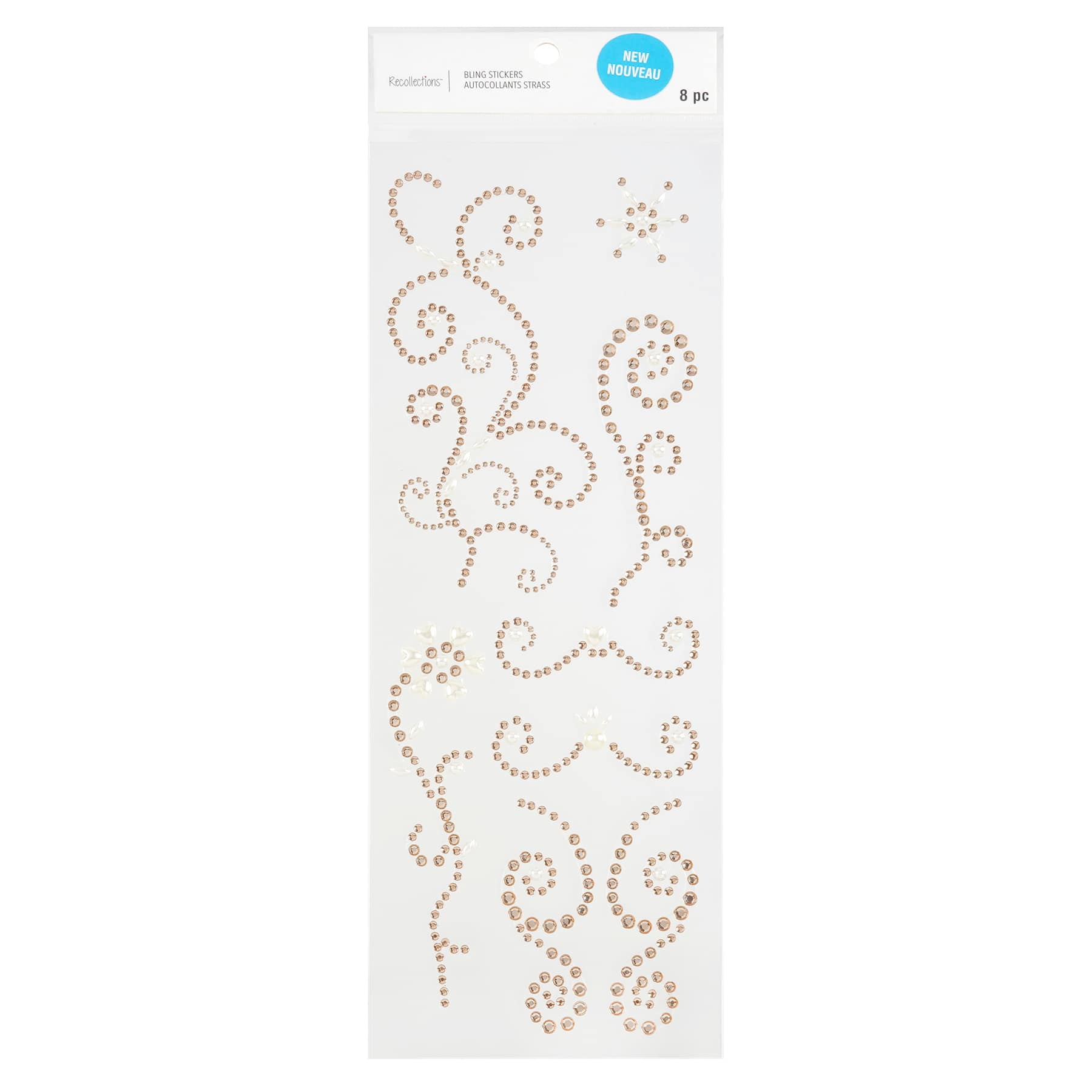 Gold Pearl Border Bling Stickers by Recollections™ - Walmart.com