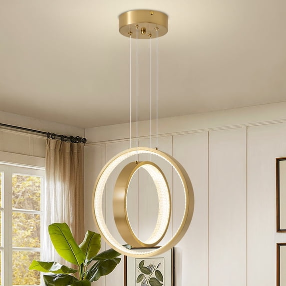 Gold Pendant Ceiling Lamp Modern LED Light - Walmart.com