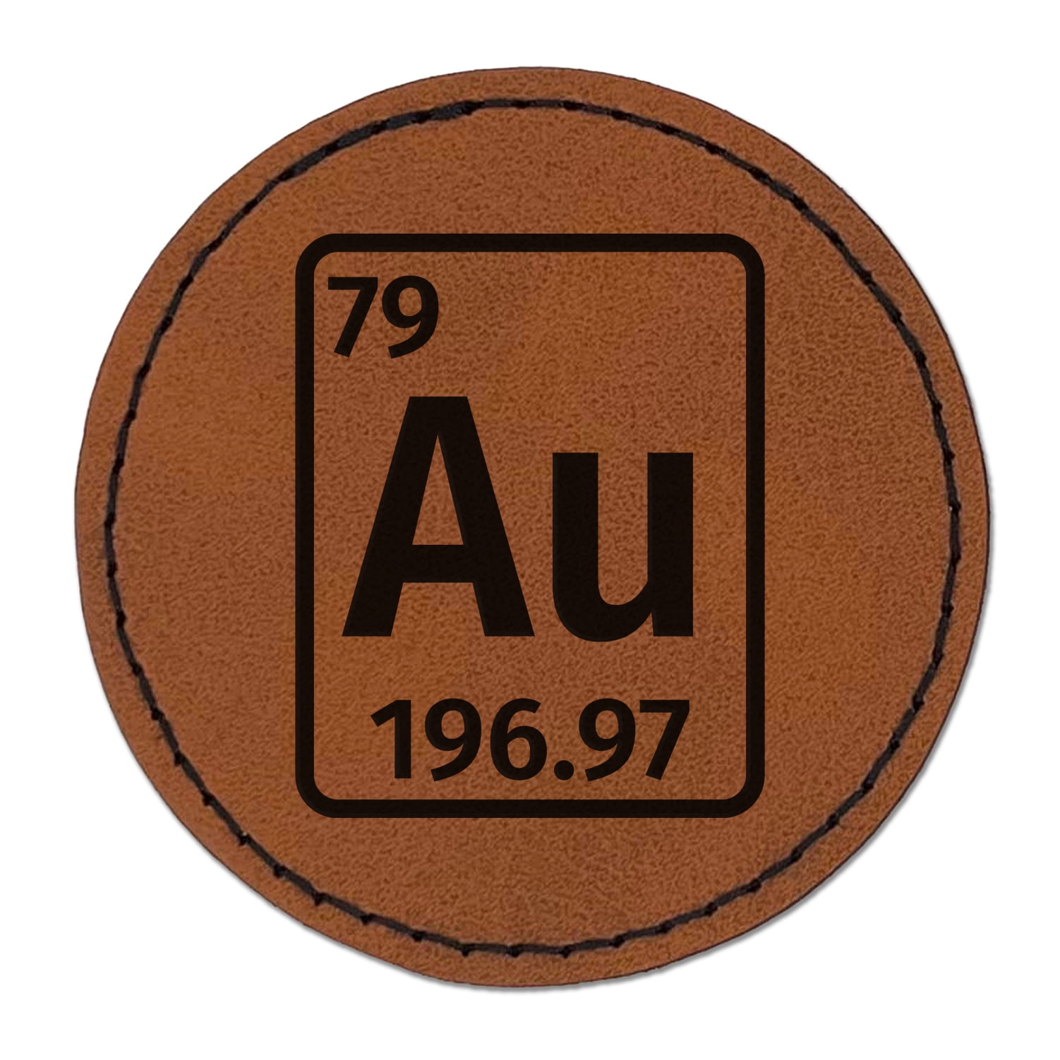 Gold Periodic Table of Elements Science Chemistry 2.5" Faux Leather ...