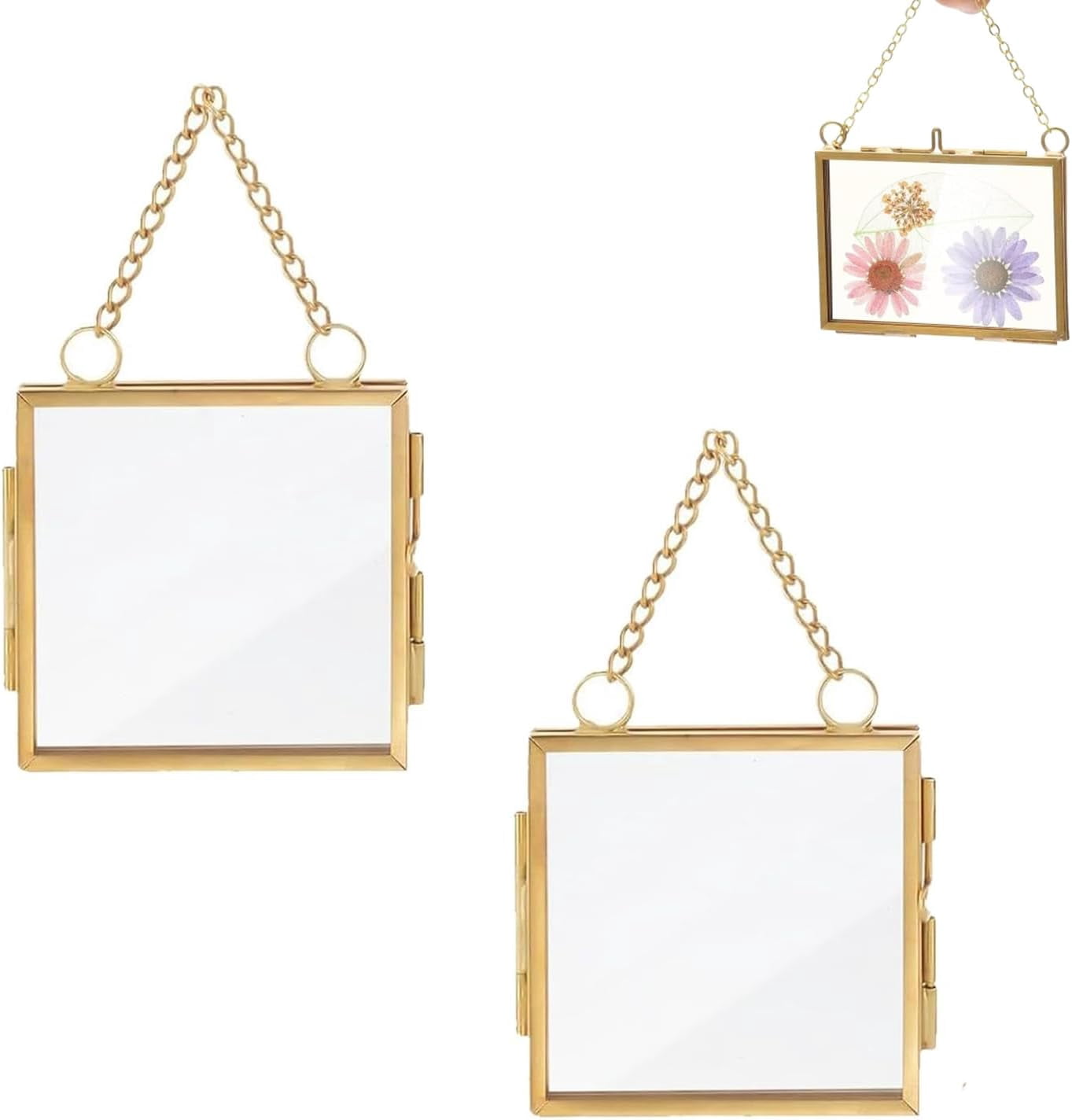 Gold Picture Frame Ornaments,Gold Picture Frame Ornaments for Tree,Mini ...