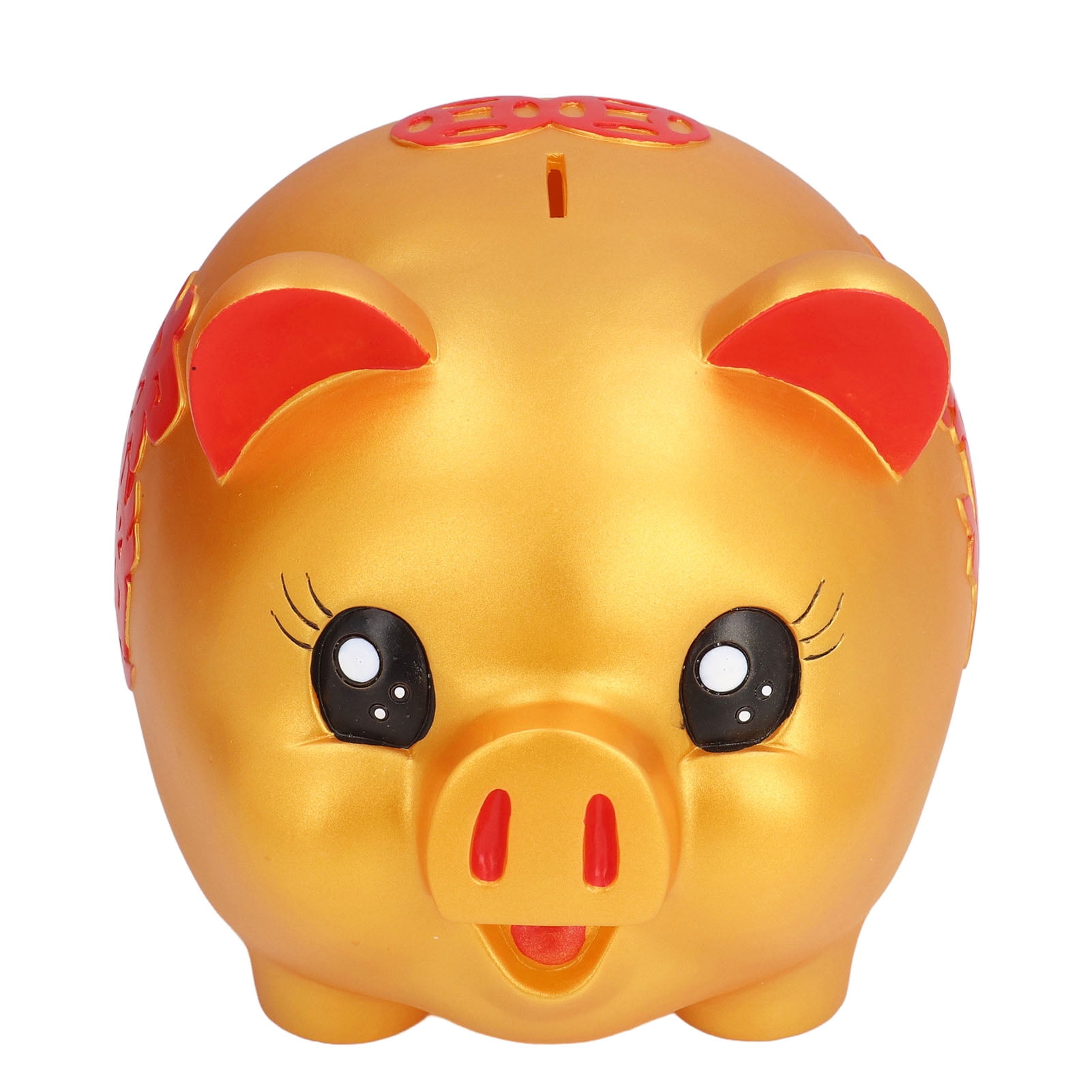 Gold Pig Lucky Pig Money Box Pvc Vinyl Hand Painted Cute Pig Piggy Bank ...