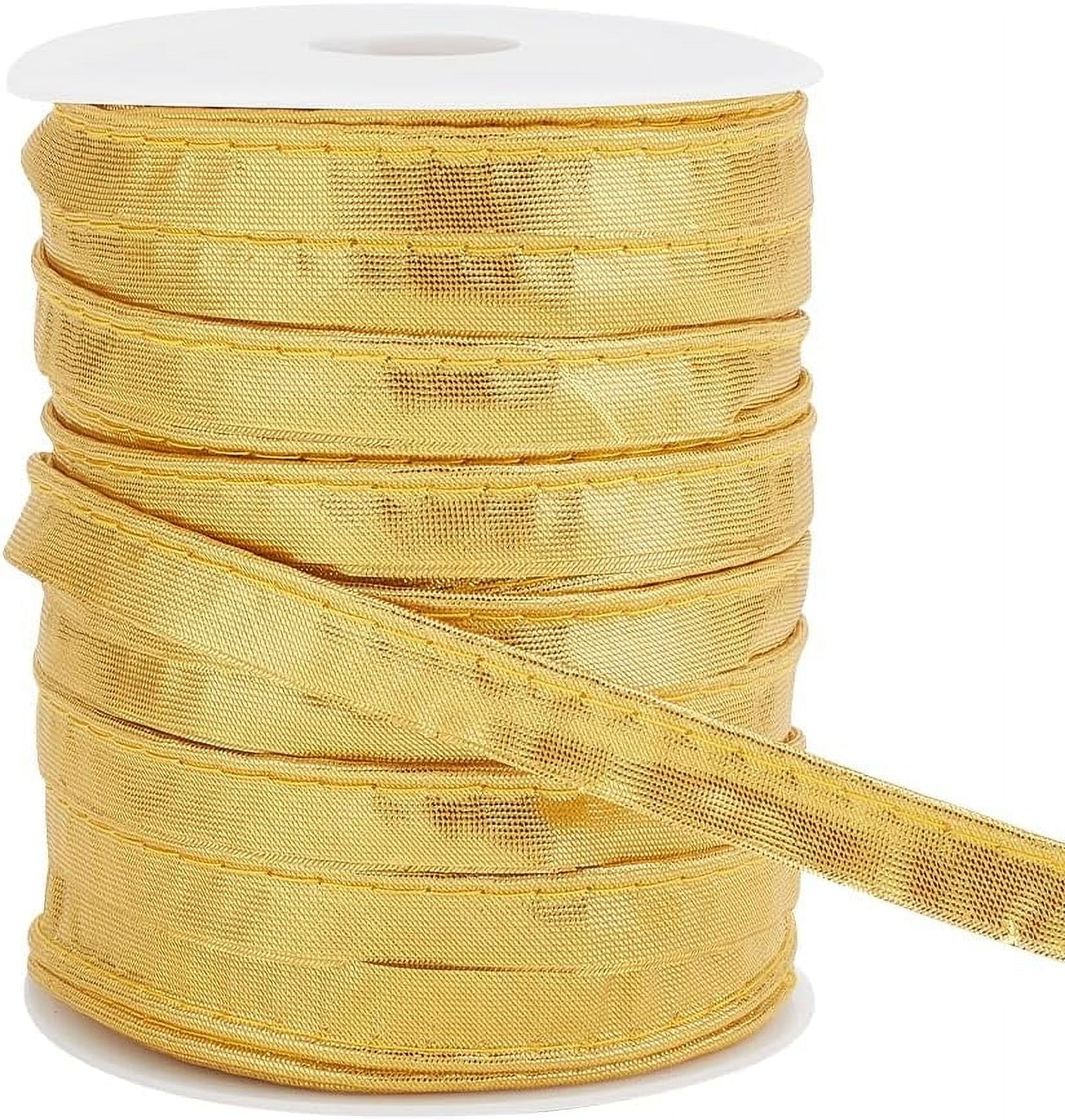 Gold Piping Bias Tape 54 Yards/50m Polyester Piping Trim 1/2 inch(12mm ...