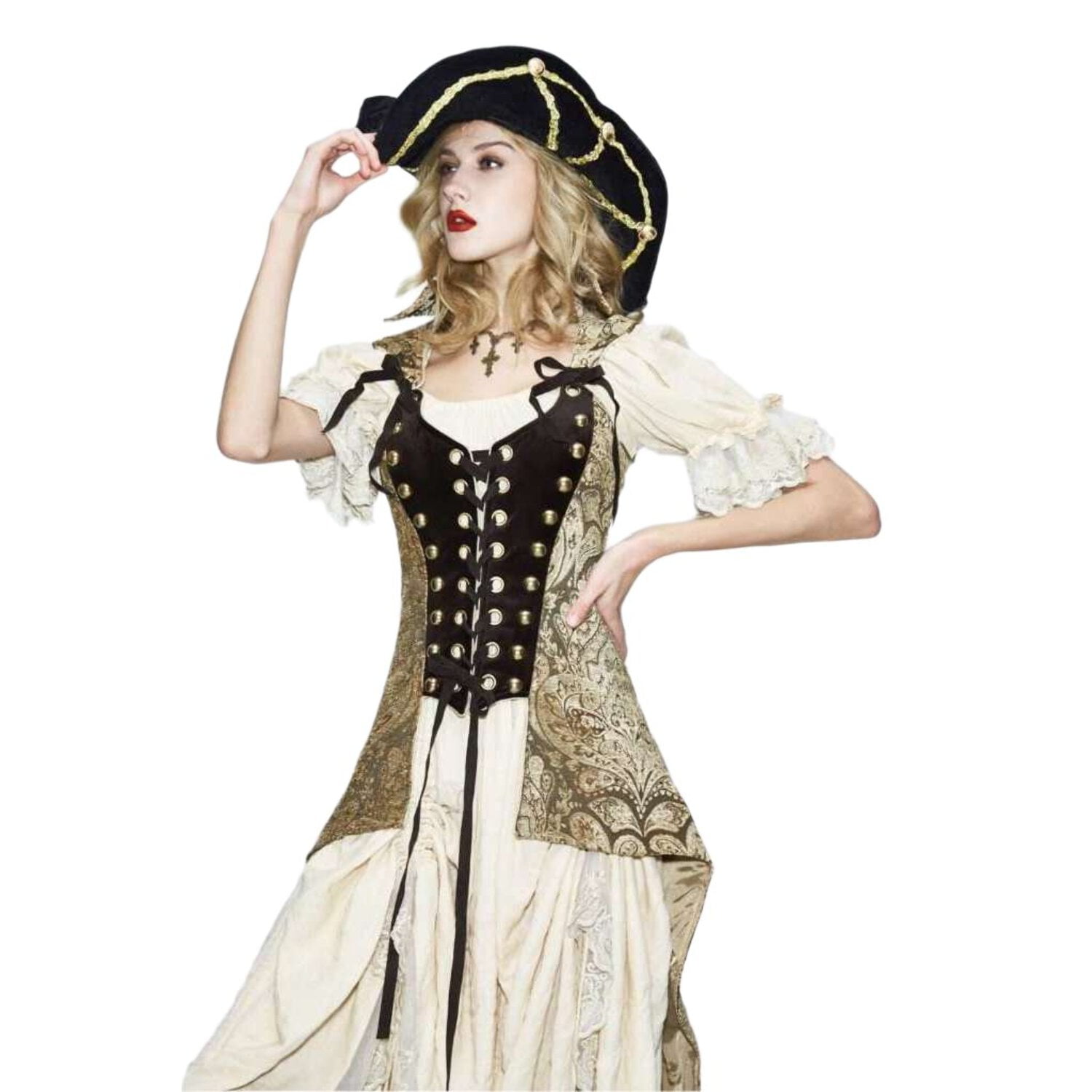 Gold Pirate Jacket - Walmart.com