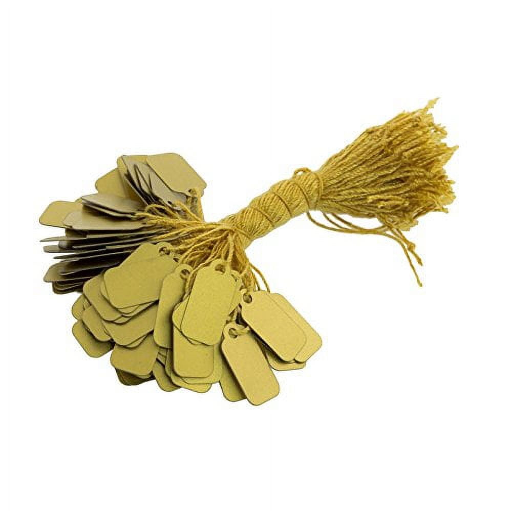 Gold Plastic Pricing String Tags (Package of 100) - Walmart.com