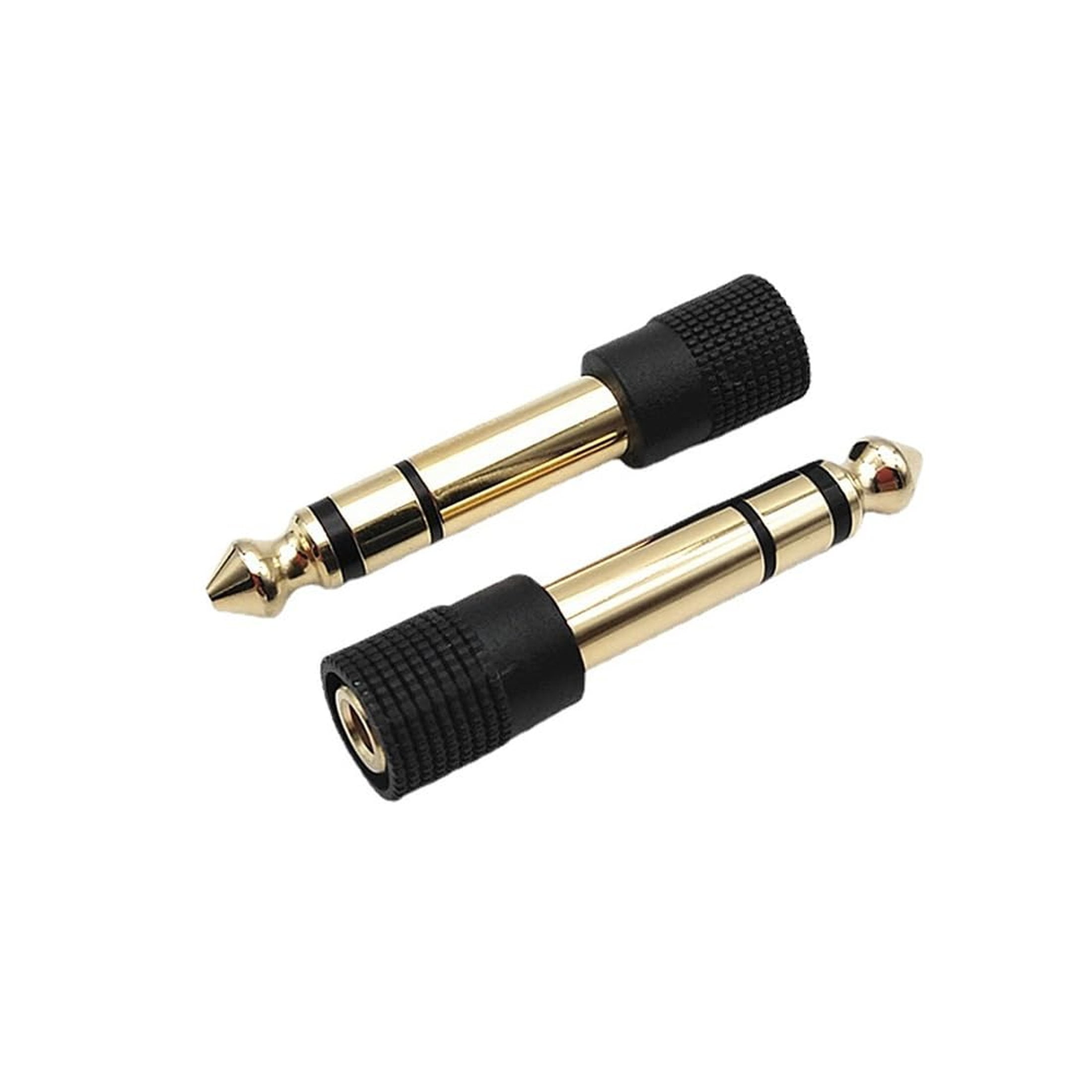 Gold Plated 1/4in to 3.5mm TRS Stereo Adapter for Headphones and ...