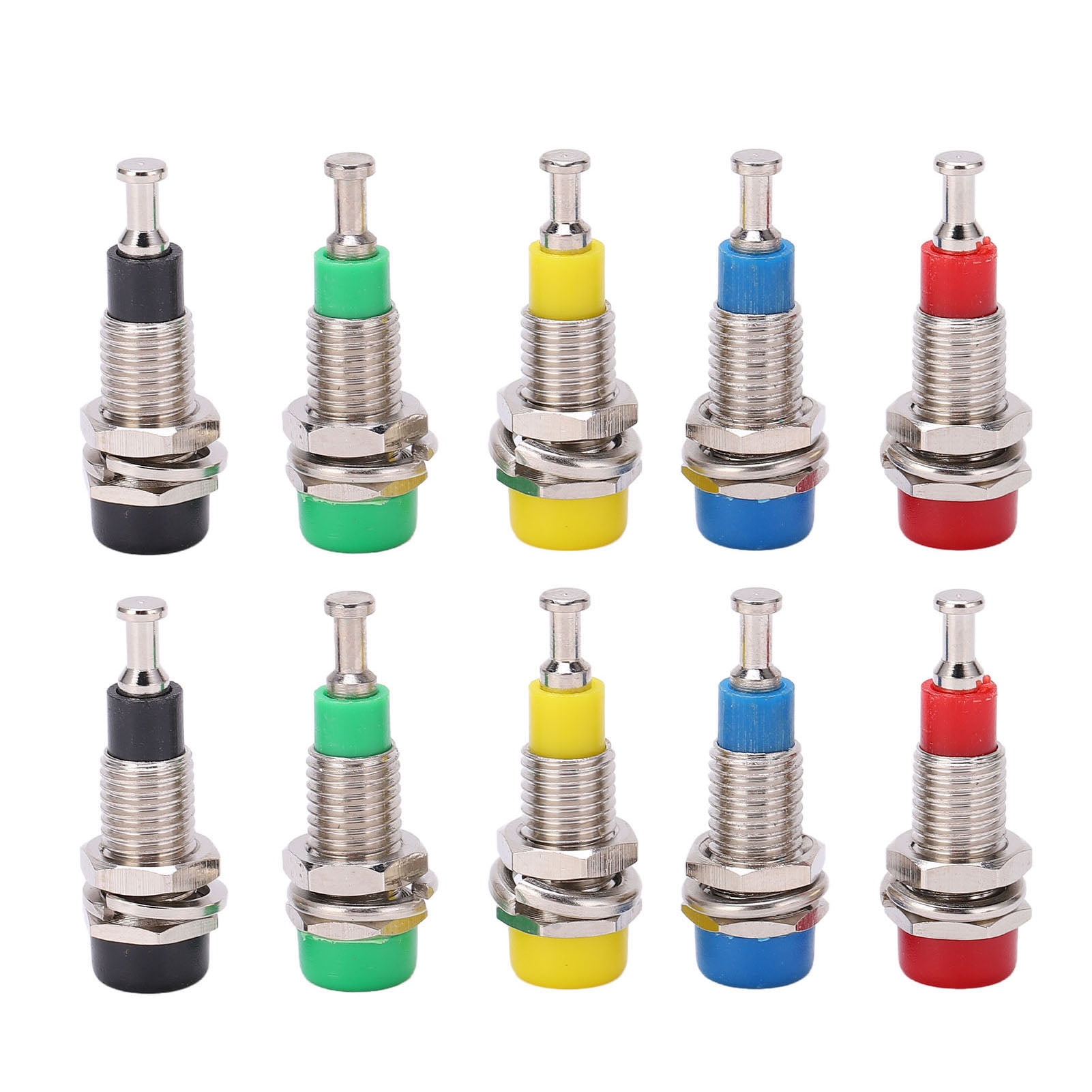 Gold-Plated 2mm Banana Female Jack Socket, Panel Mount Binding Post for ...