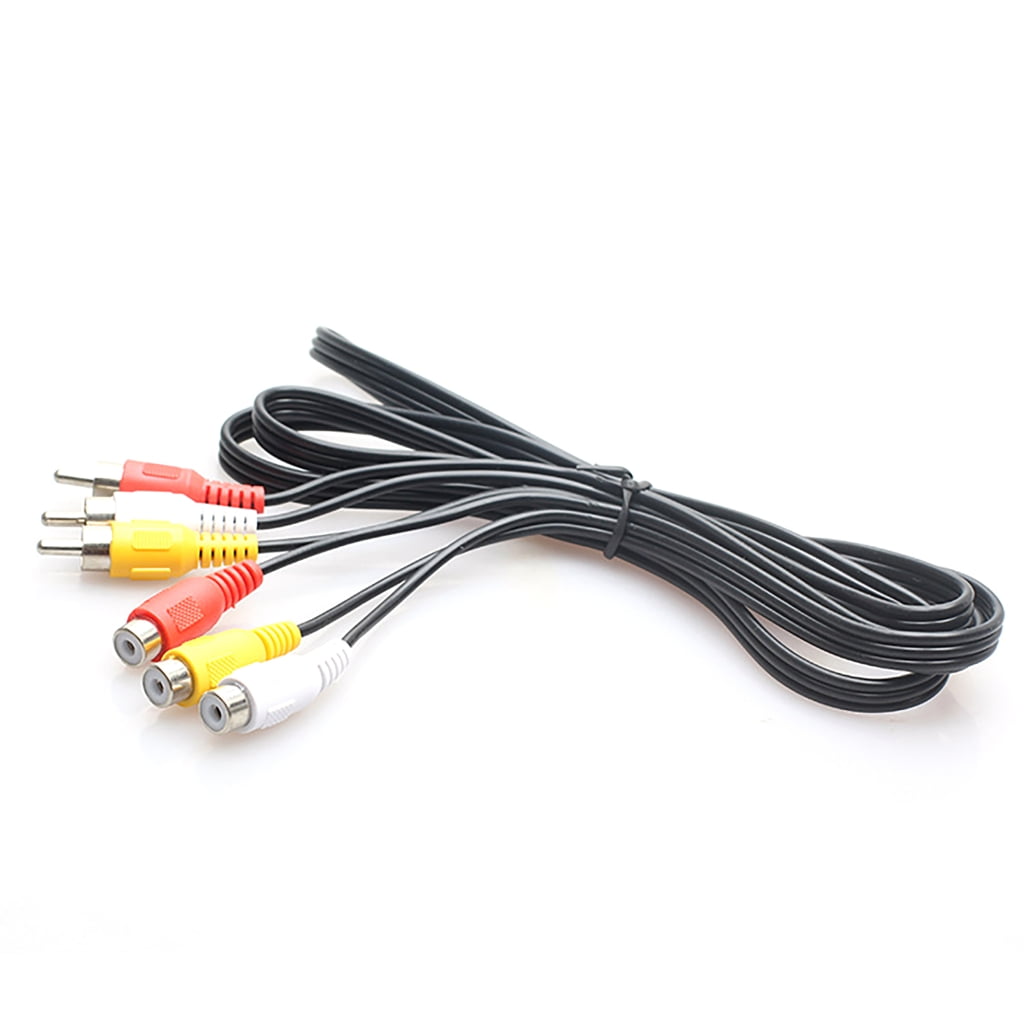 Gold Plated 3RCA Male to Female Auditory Video Extension Cable for ...