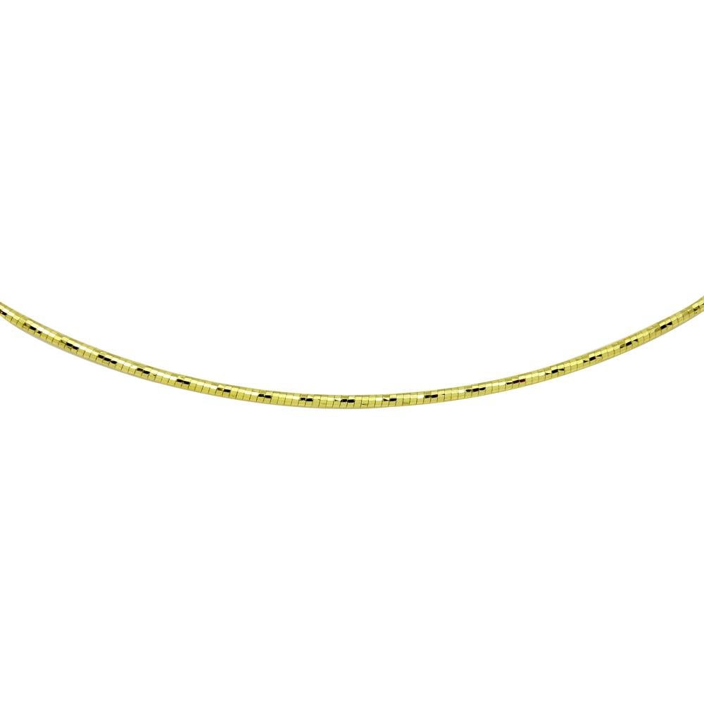 Gold Plated 925 Sterling Silver DC Omega Box Chain 1.4mm Made in Italy ...