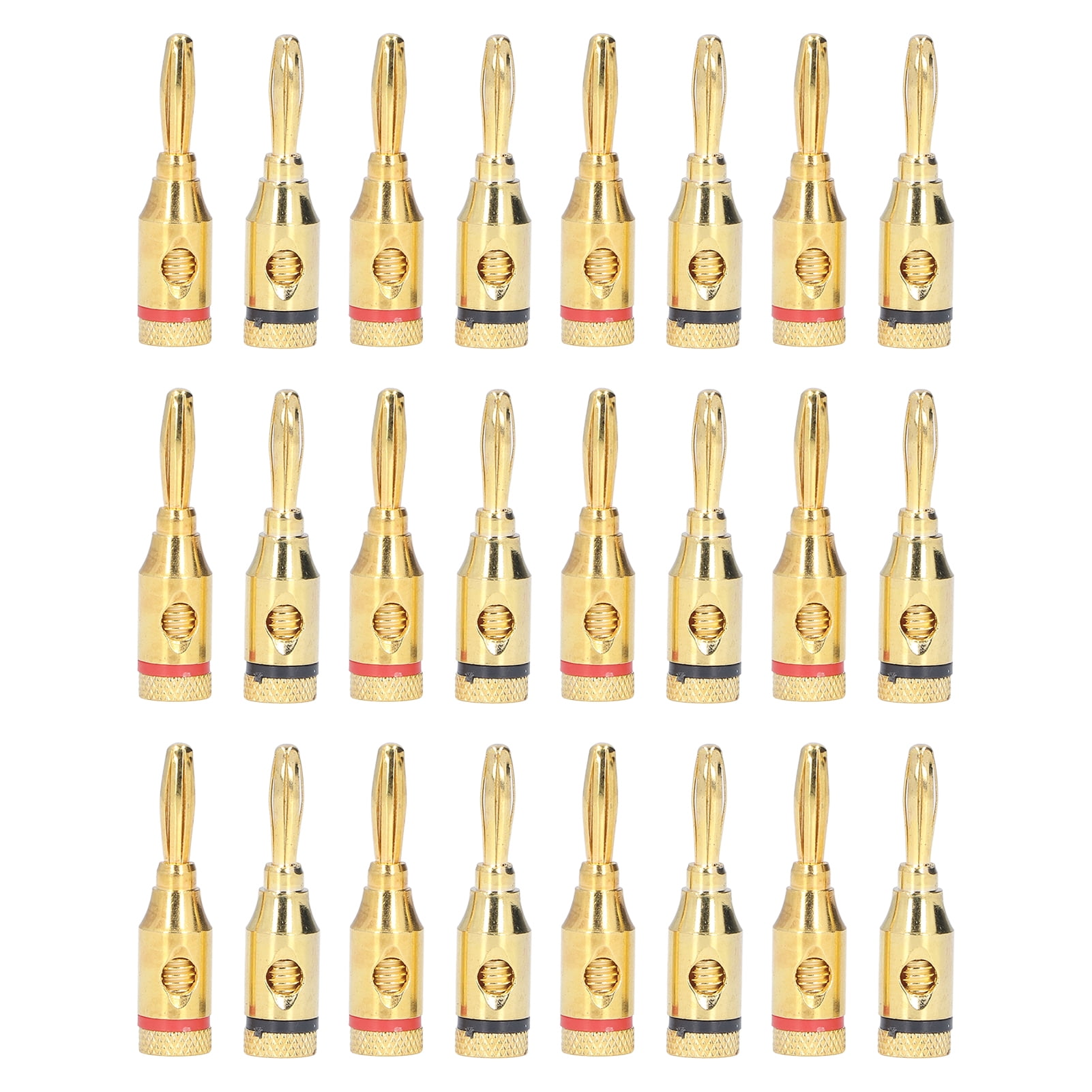 Gold Plated Banana Plugs, Secure Contact Binding Posts for Speaker Wire ...