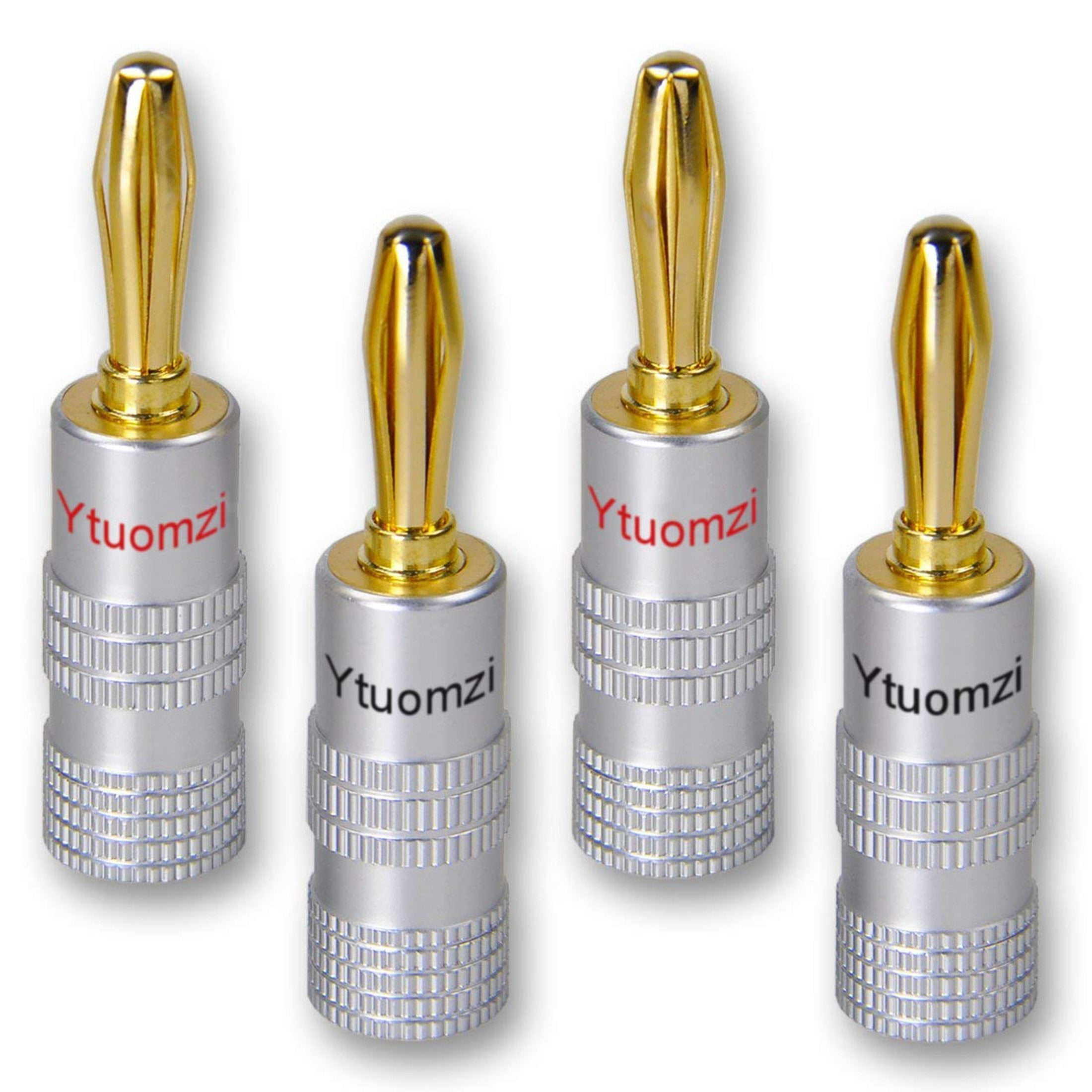 Gold Plated Banana Plugs for Audio Connections - 10 Pairs, 20 Pieces ...
