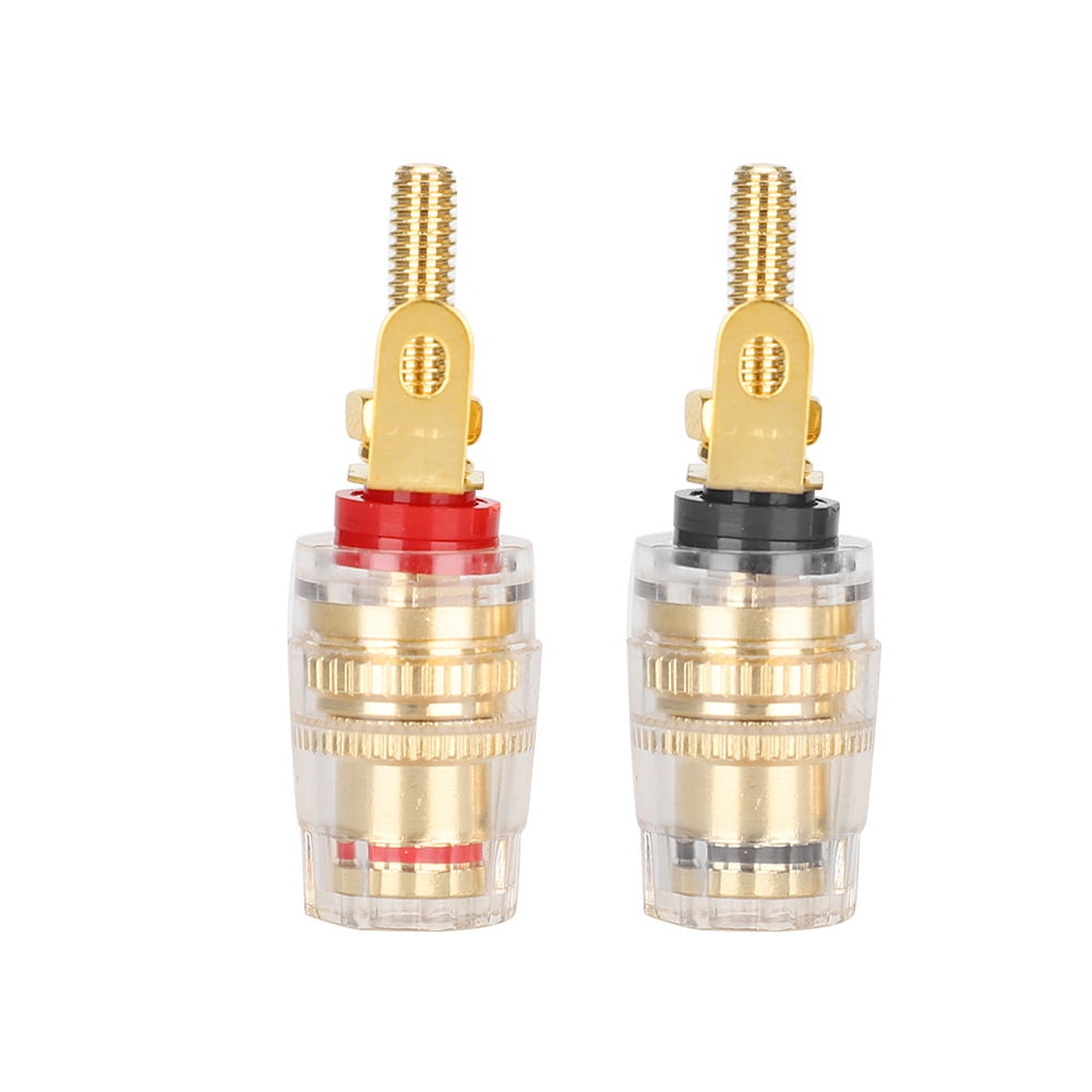 Gold Plated Banana Socket Binding Post Nut Plug Connector, Speaker Jack ...